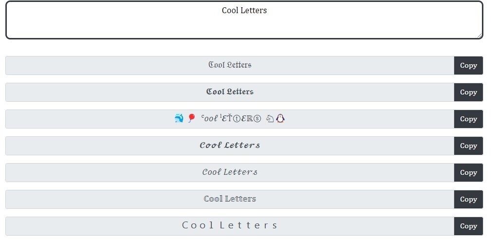 Cool letters: Fancy Font