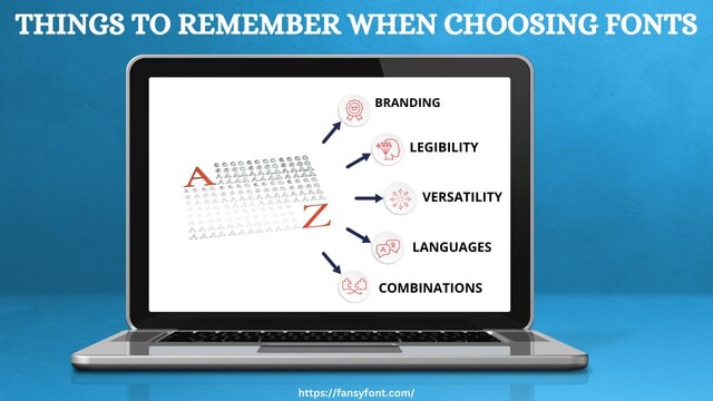 Thanks to remember when choosing fonts : Fancy Font